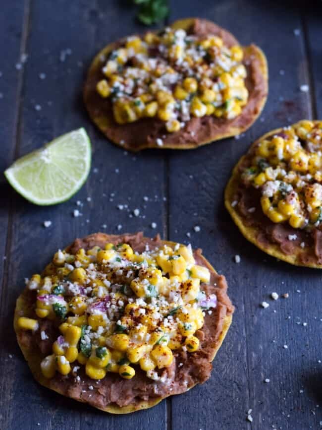 Mexican Street Corn Tostadas {Ready In Only 15 Minutes!} - Isabel Eats