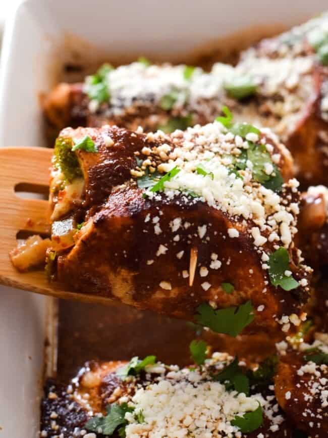 Chicken Enchilada Roll Ups - Isabel Eats {Easy Mexican Recipes}