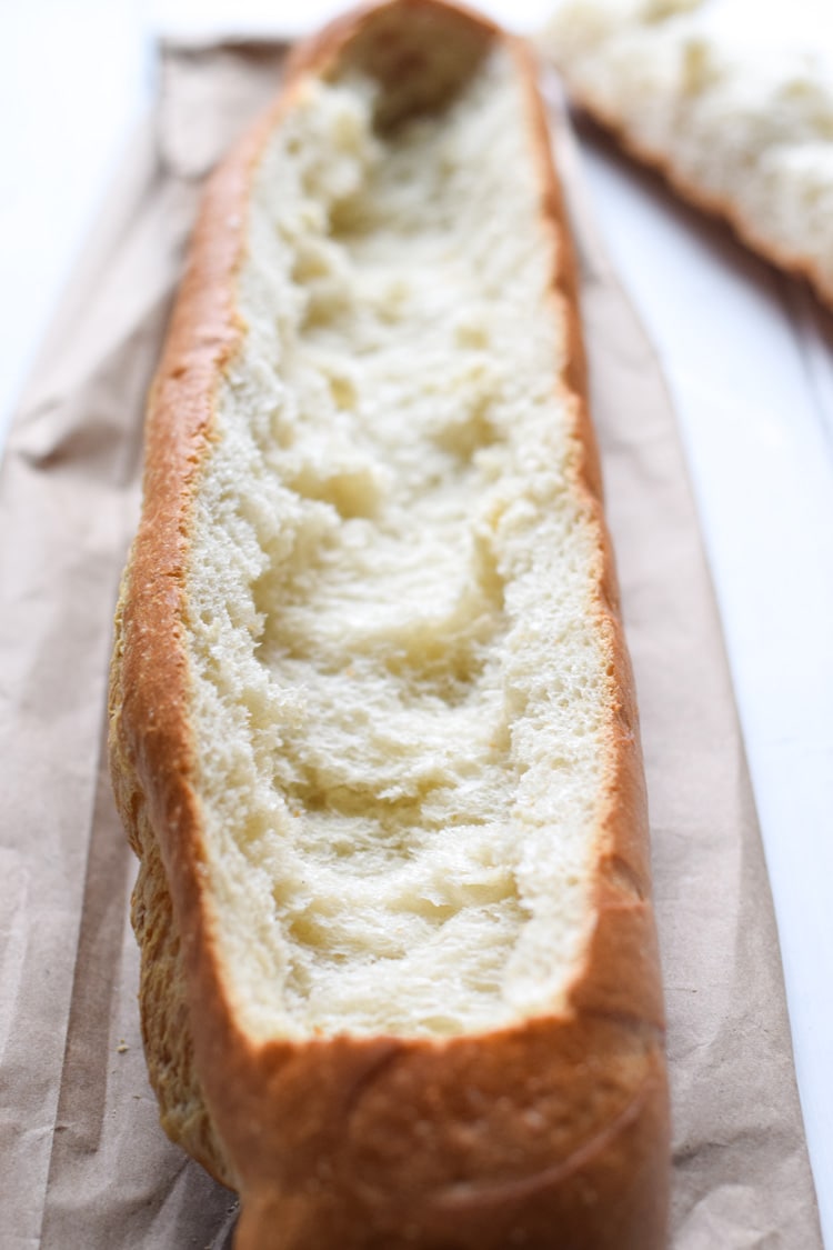 Chicken Fajita Stuffed French Bread - Isabel Eats