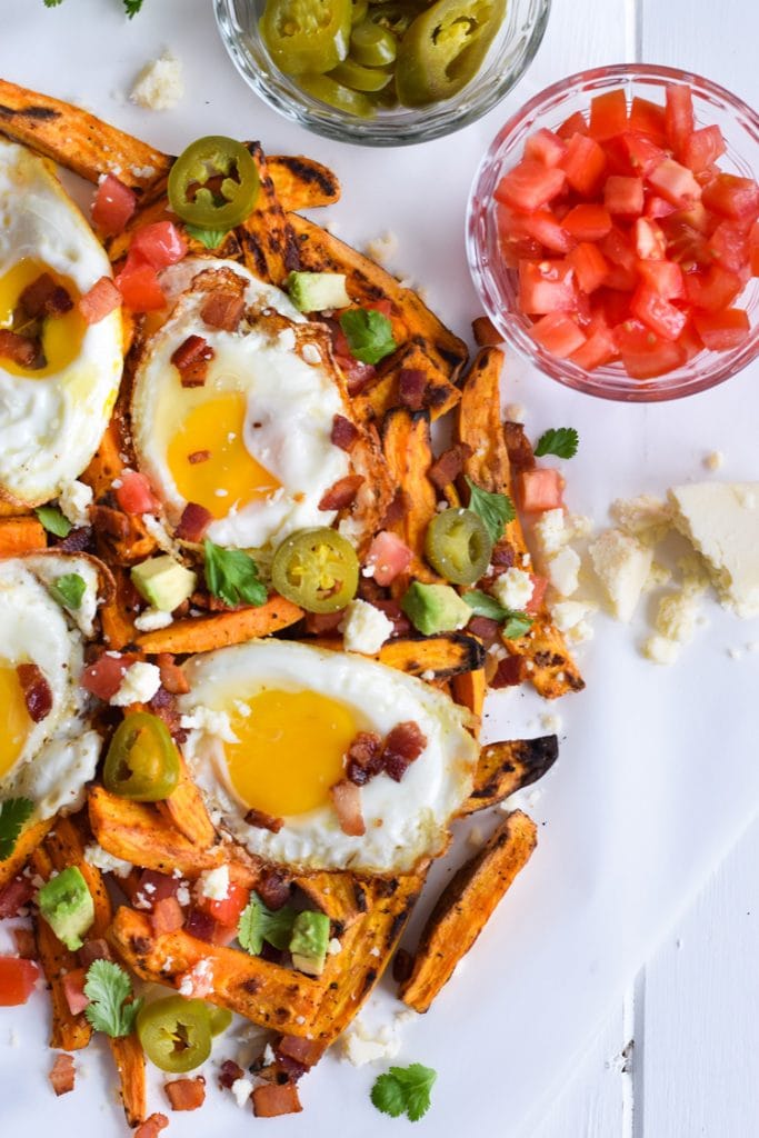 Loaded Sweet Potato Breakfast Fries - Isabel Eats