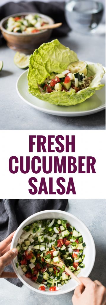 Fresh Cucumber Salsa - Isabel Eats
