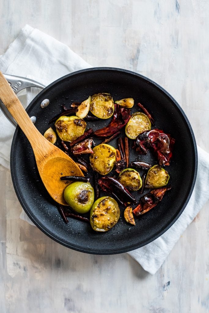 Toasted Red Chile Salsa - Isabel Eats