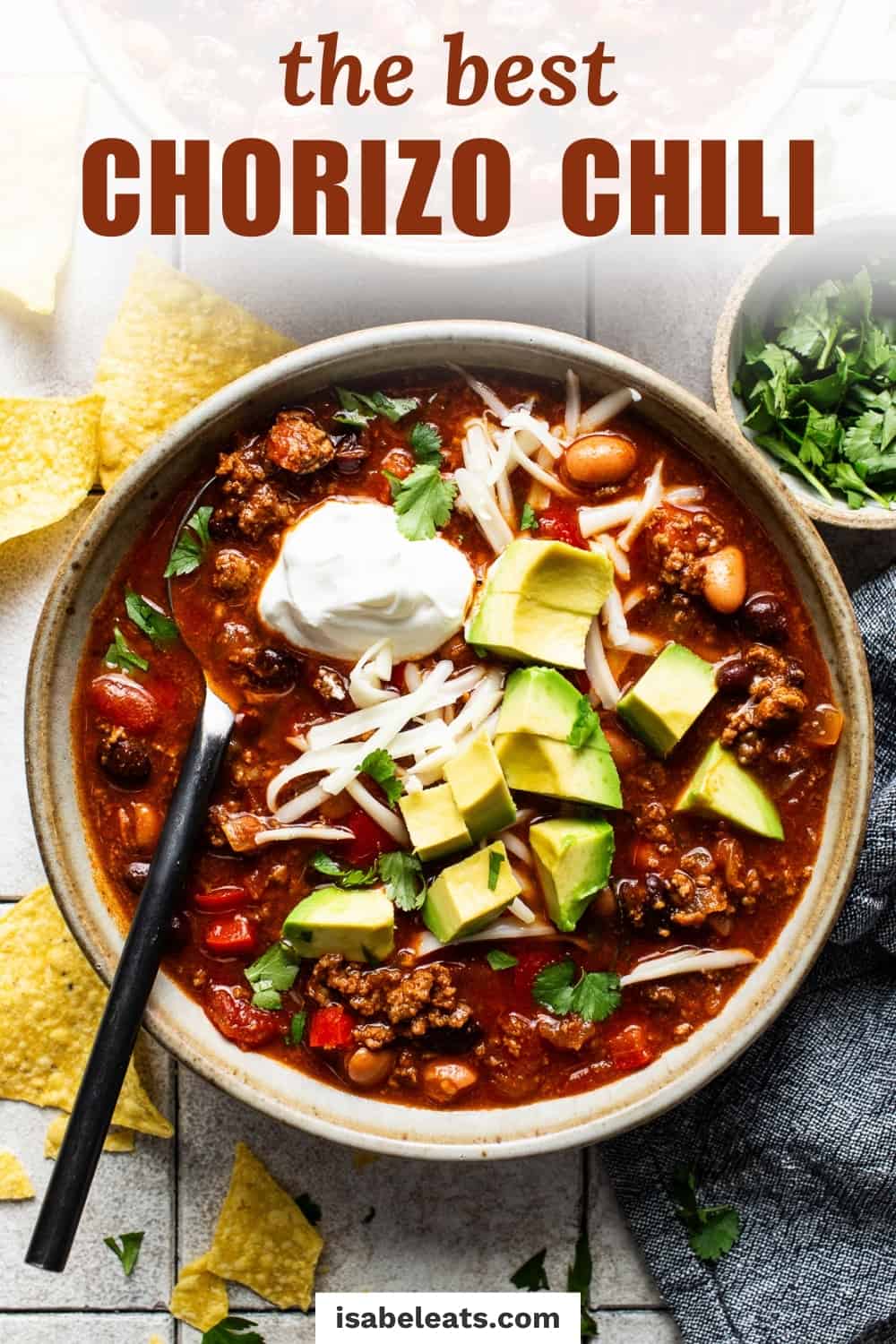 Chorizo Chili - Isabel Eats