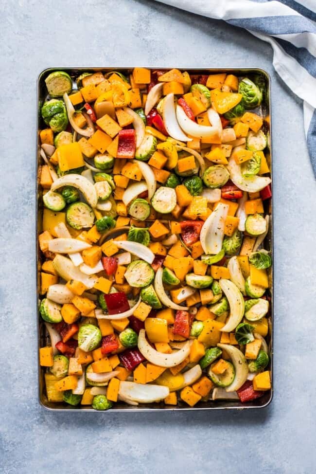 Healthy Sheet Pan Sausage And Veggies Isabel Eats {easy Recipes}