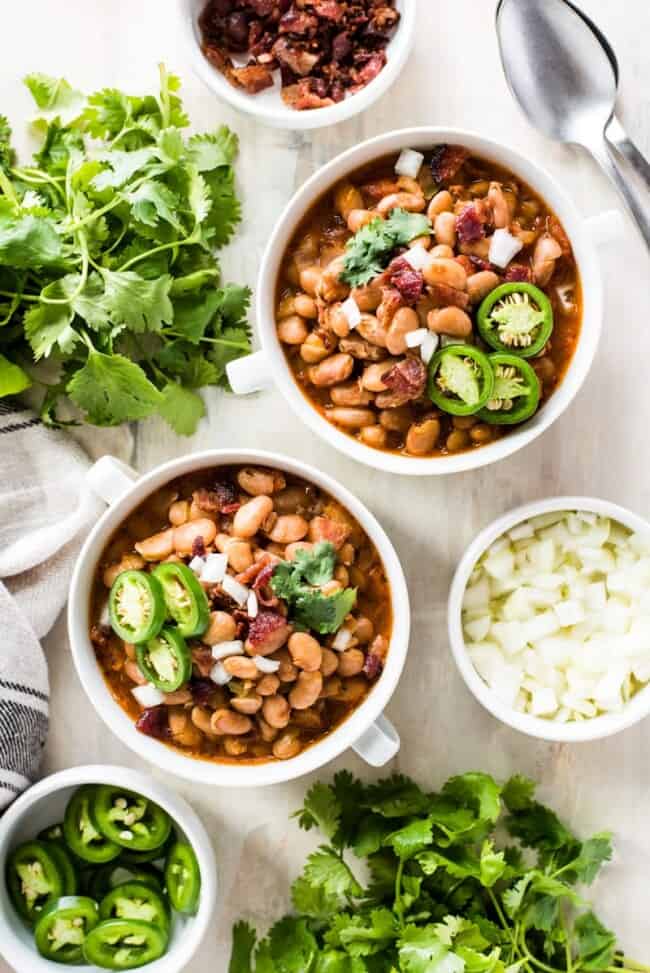 Charro Beans (Frijoles Charros) - Isabel Eats