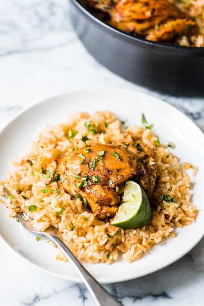 One Pot Mexican Chicken and Rice - Isabel Eats {Easy Mexican Recipes}