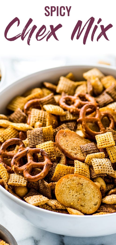Spicy Chex Mix Recipe (Best Snack EVER!) - Isabel Eats {Easy Recipes}