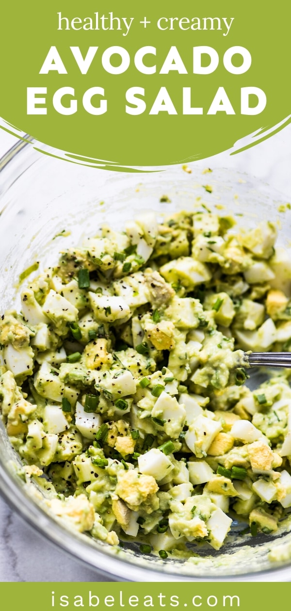 Avocado Egg Salad {Healthy + Creamy!} - Isabel Eats