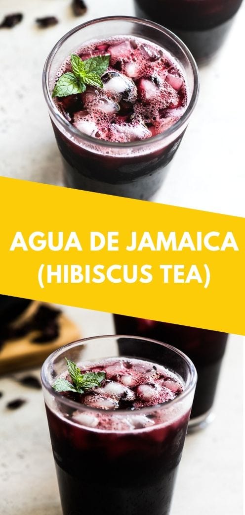 Agua de Jamaica - Hibiscus Tea {Only 3 Ingredients!} - Isabel Eats