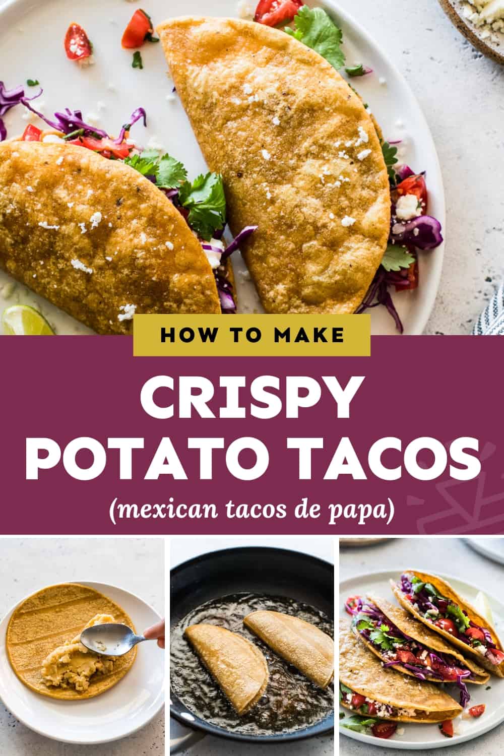 Crispy Potato Tacos (Tacos de Papa) - Isabel Eats