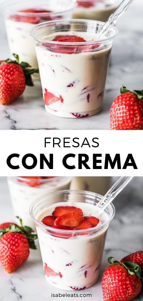 Fresas con Crema (Mexican Strawberries and Cream) - Isabel Eats