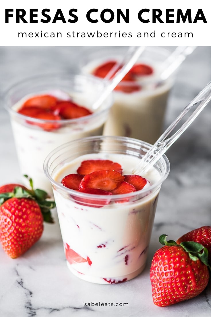 Fresas con Crema (Mexican Strawberries and Cream) - Isabel Eats