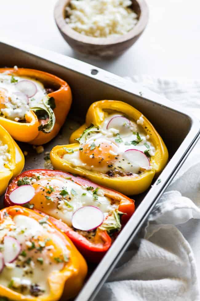 Breakfast Stuffed Peppers - Isabel Eats