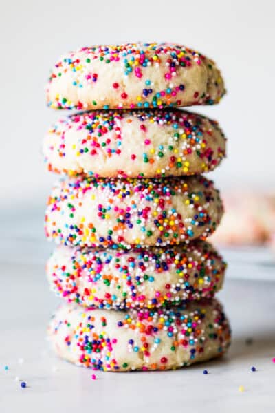 Easy Sprinkle Cookies - Isabel Eats
