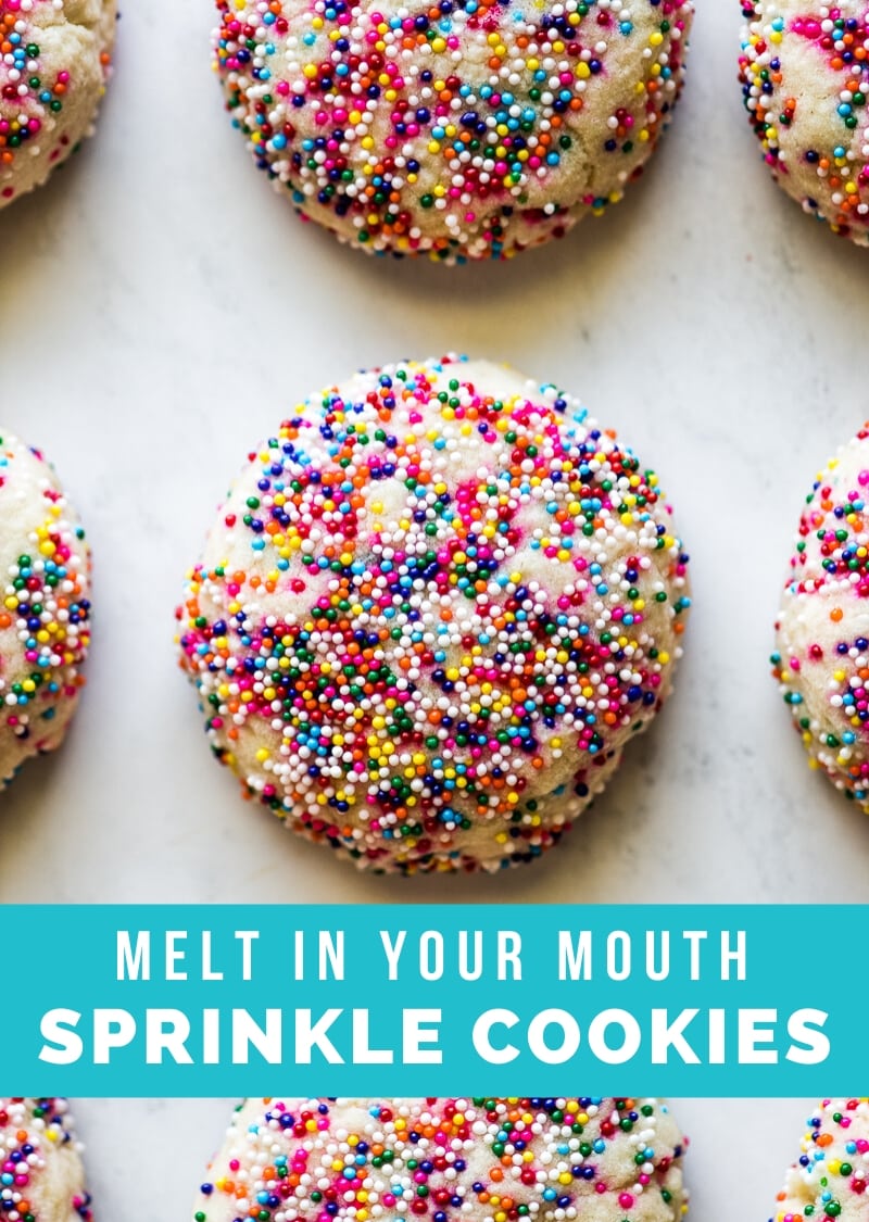 Easy Sprinkle Cookies - Isabel Eats
