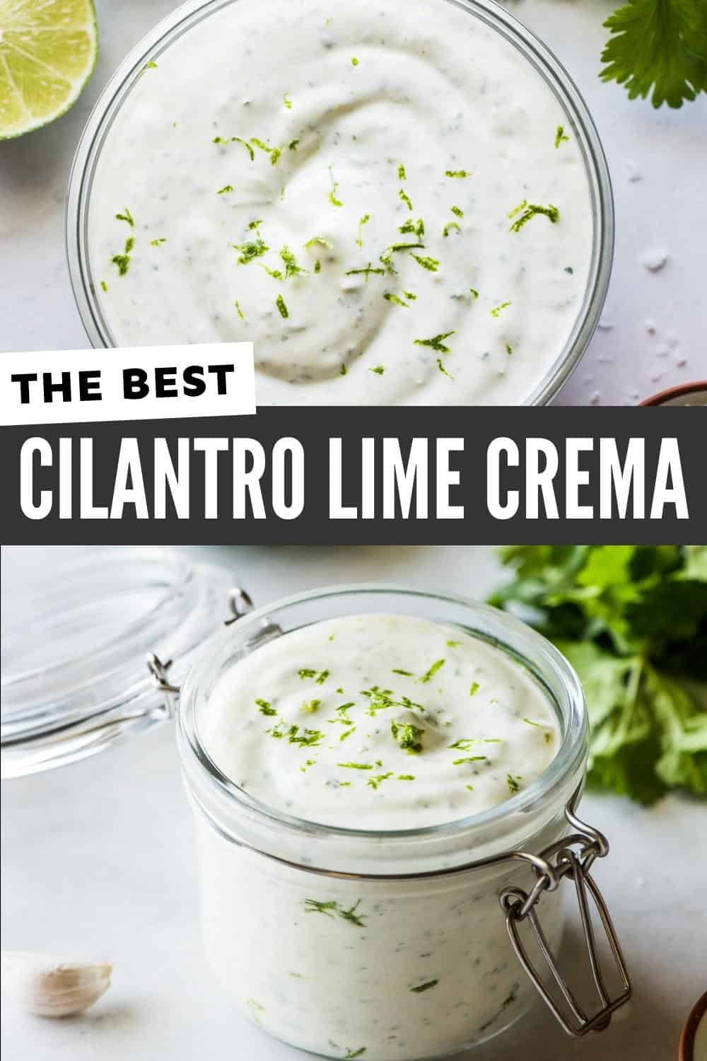 Cilantro Lime Crema - Isabel Eats