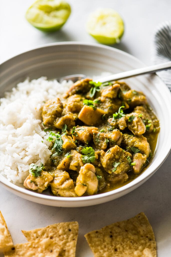 Chicken Chile Verde - Isabel Eats