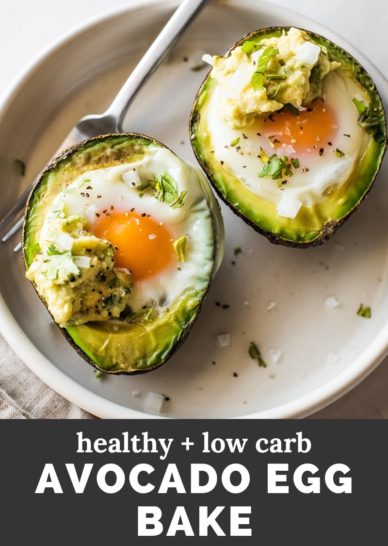 Avocado Egg Bake (Baked Eggs in Avocado) - Isabel Eats