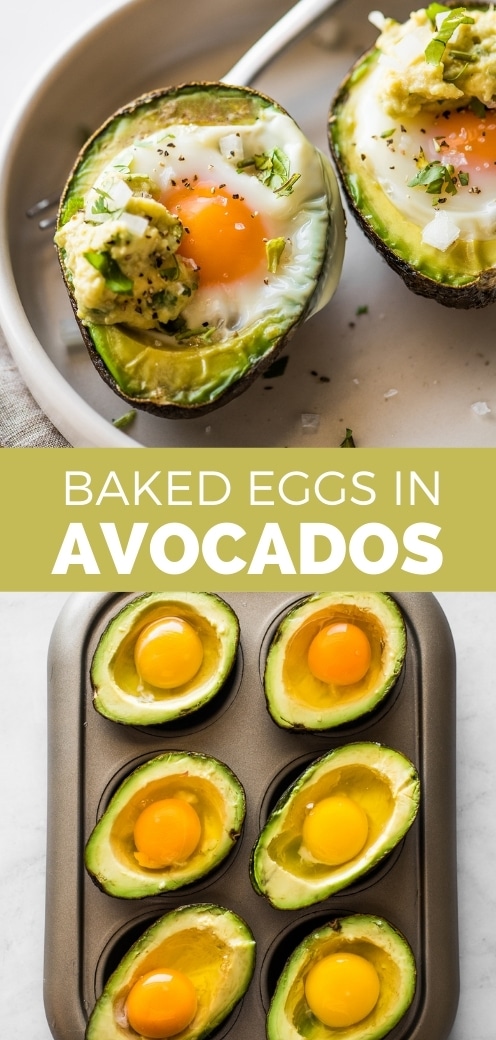 Avocado Egg Bake (Baked Eggs in Avocado) - Isabel Eats