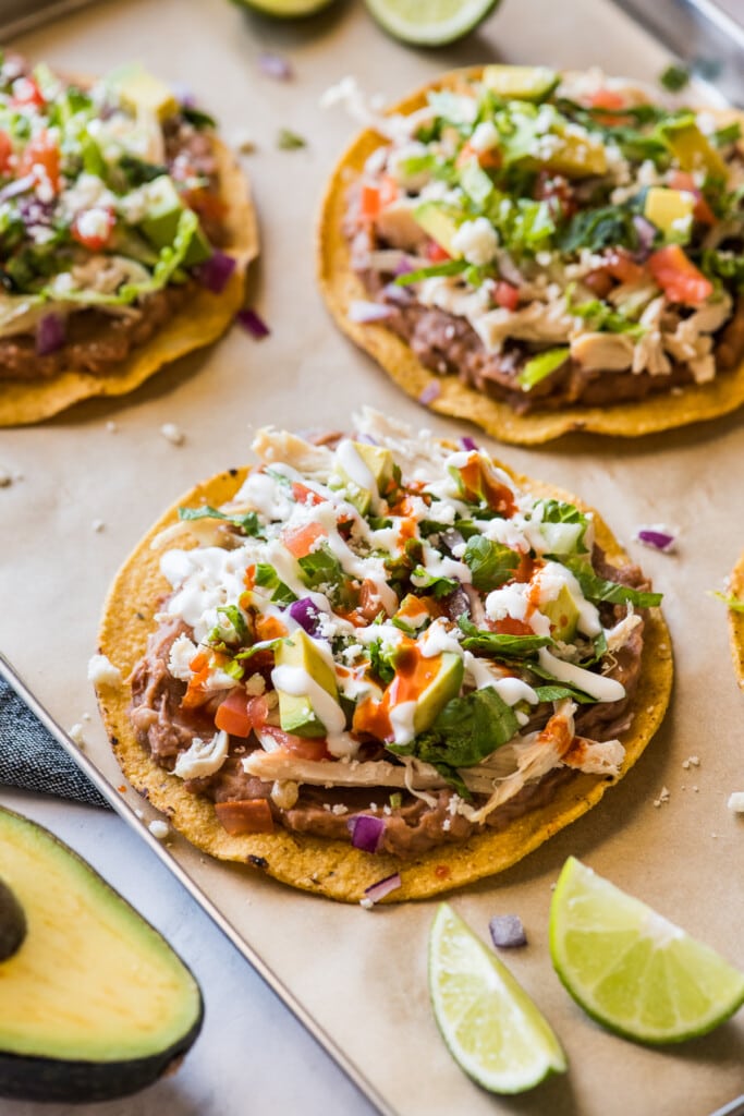 Chicken Tostadas - Isabel Eats