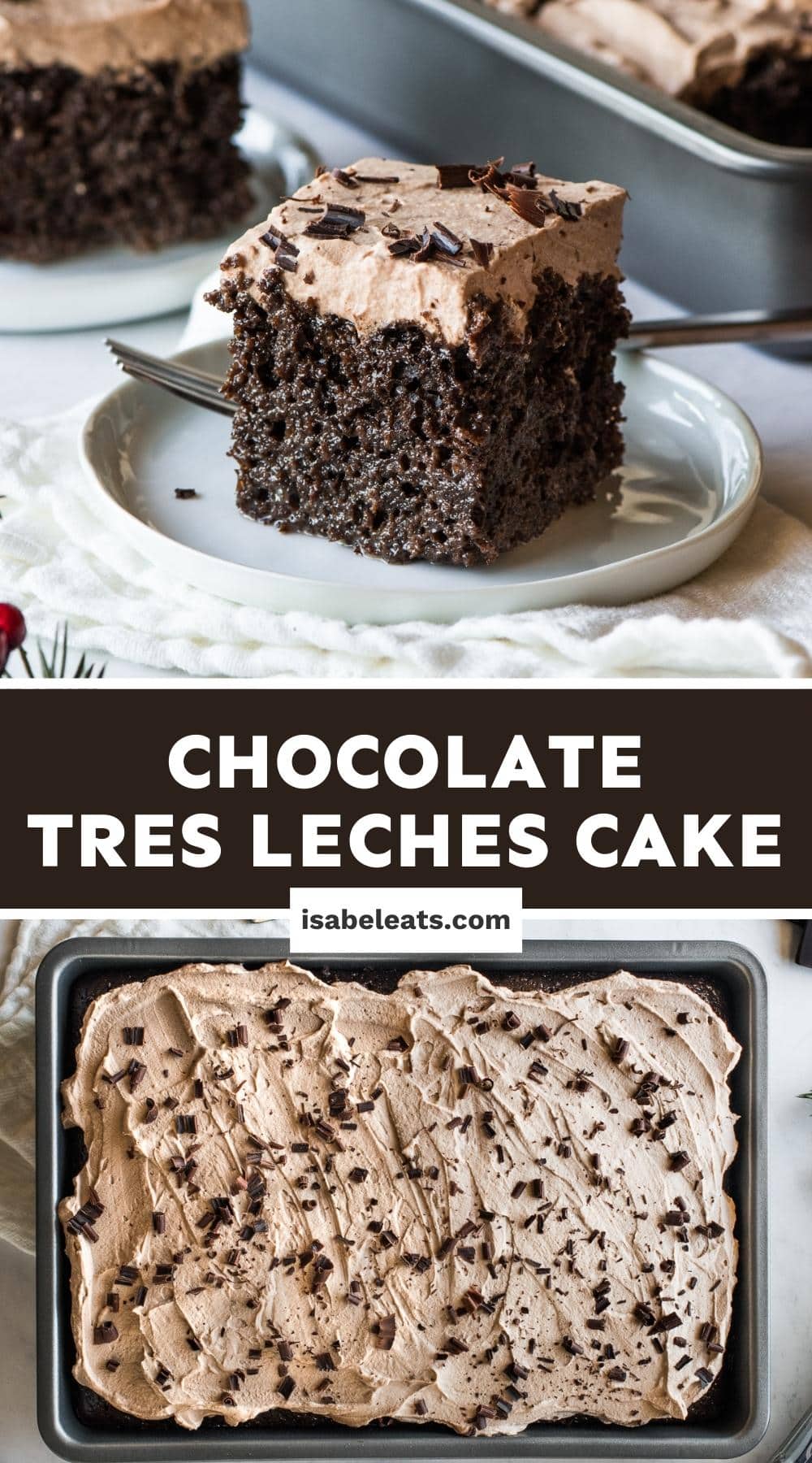 Chocolate Tres Leches Cake - Isabel Eats