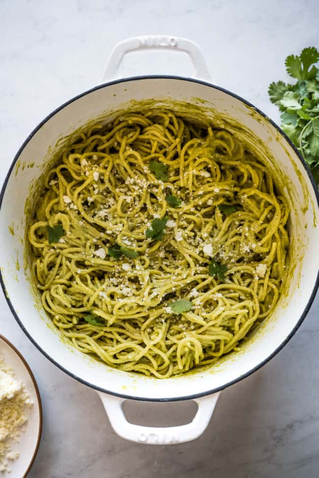 Green Spaghetti (Espagueti Verde) - Isabel Eats