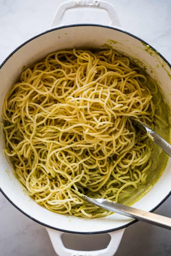 Green Spaghetti (Espagueti Verde) - Isabel Eats