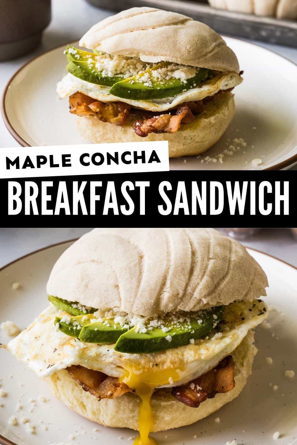 Concha Breakfast Sandwich - Isabel Eats