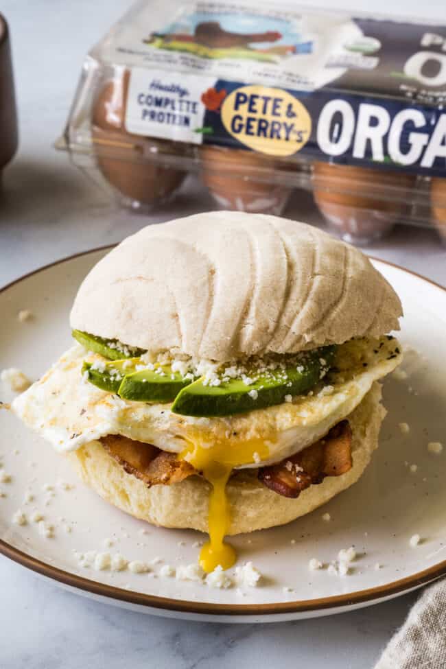Concha Breakfast Sandwich - Isabel Eats
