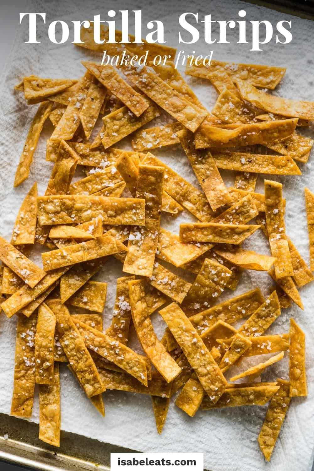 Tortilla Strips - Isabel Eats