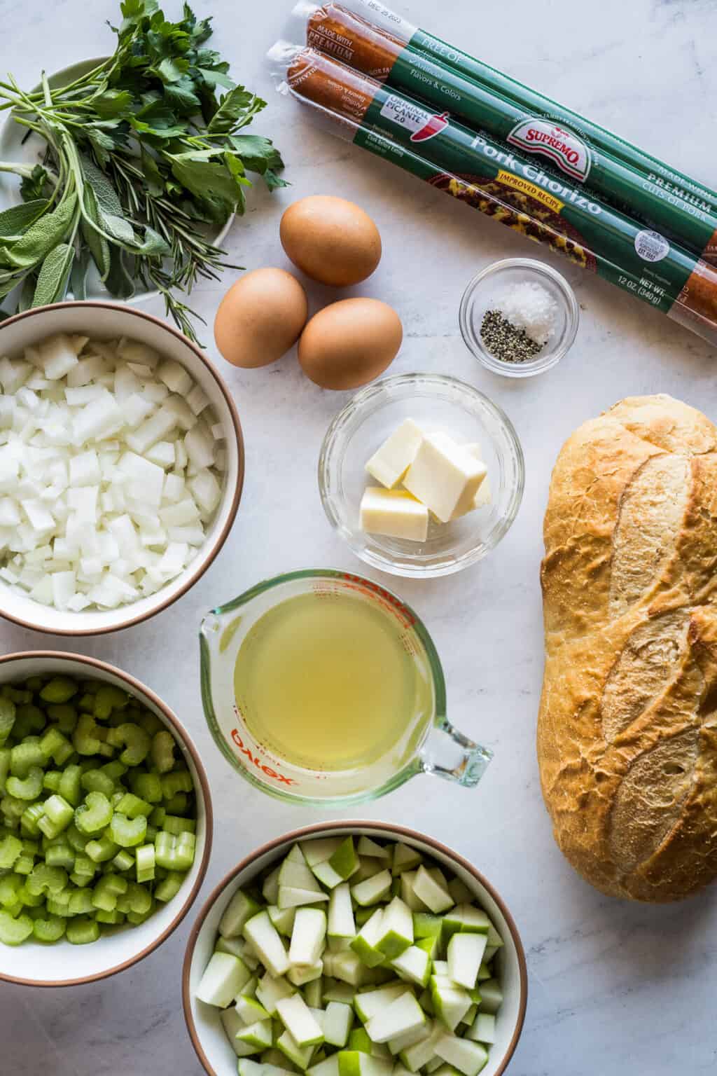 Chorizo Stuffing - Isabel Eats