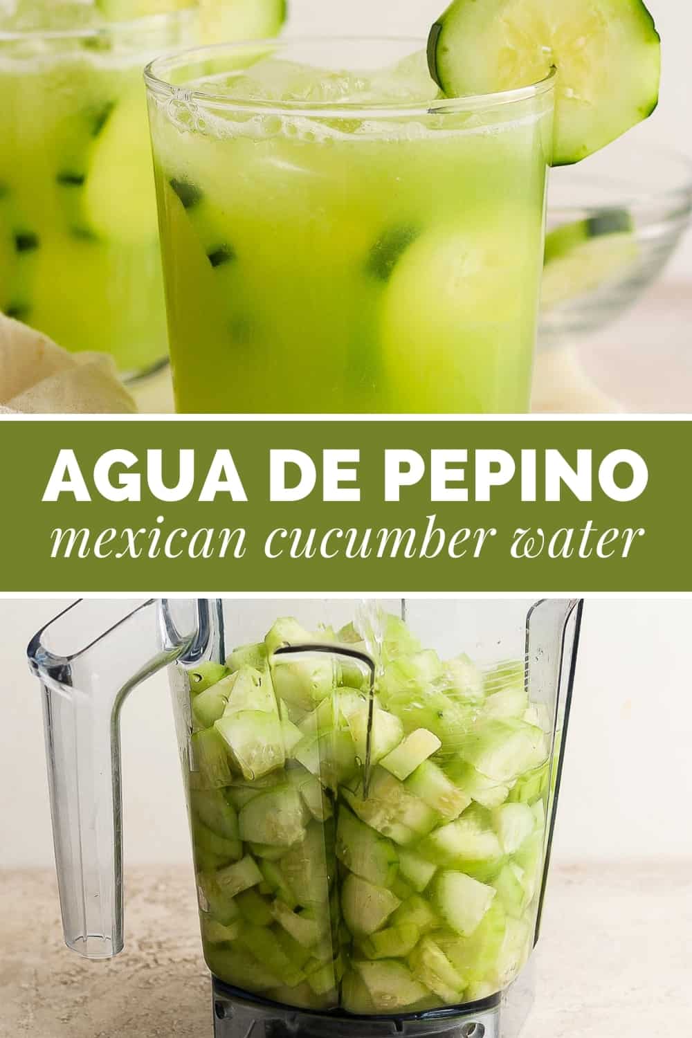 Agua de Pepino (Cucumber Agua Fresca) - Isabel Eats