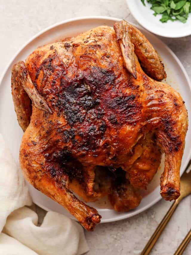 Air Fryer Whole Chicken - Isabel Eats