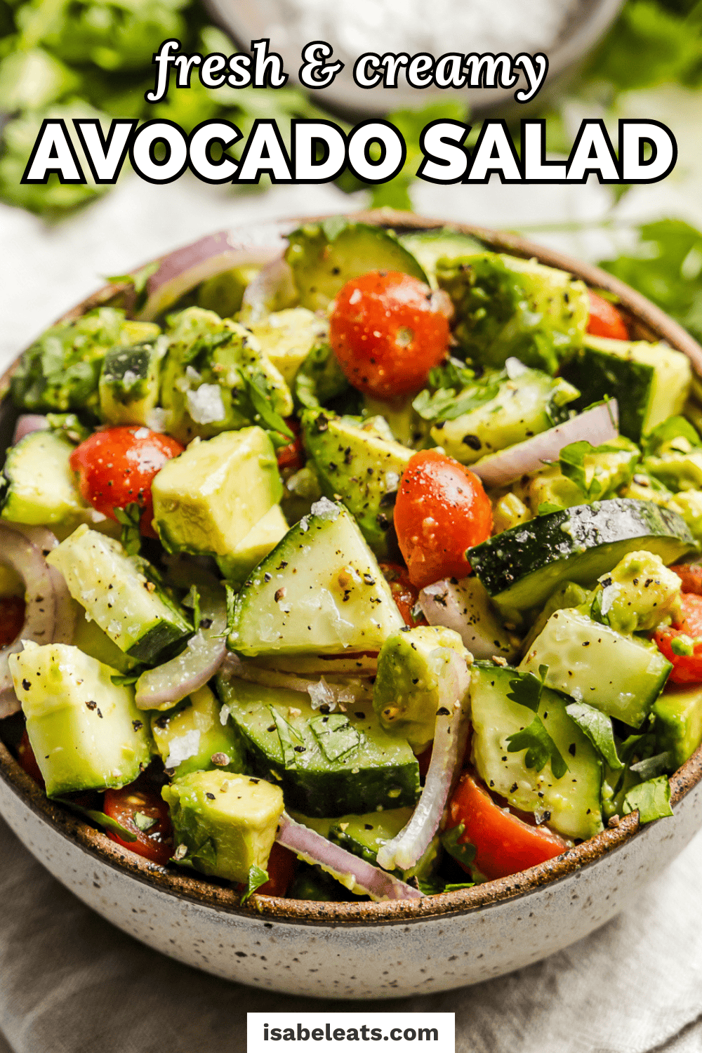 Avocado Salad Recipe - Isabel Eats