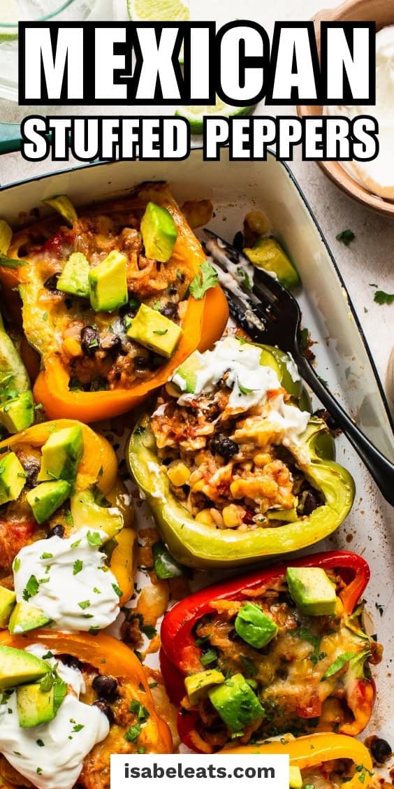 Mexican Stuffed Peppers - Isabel Eats