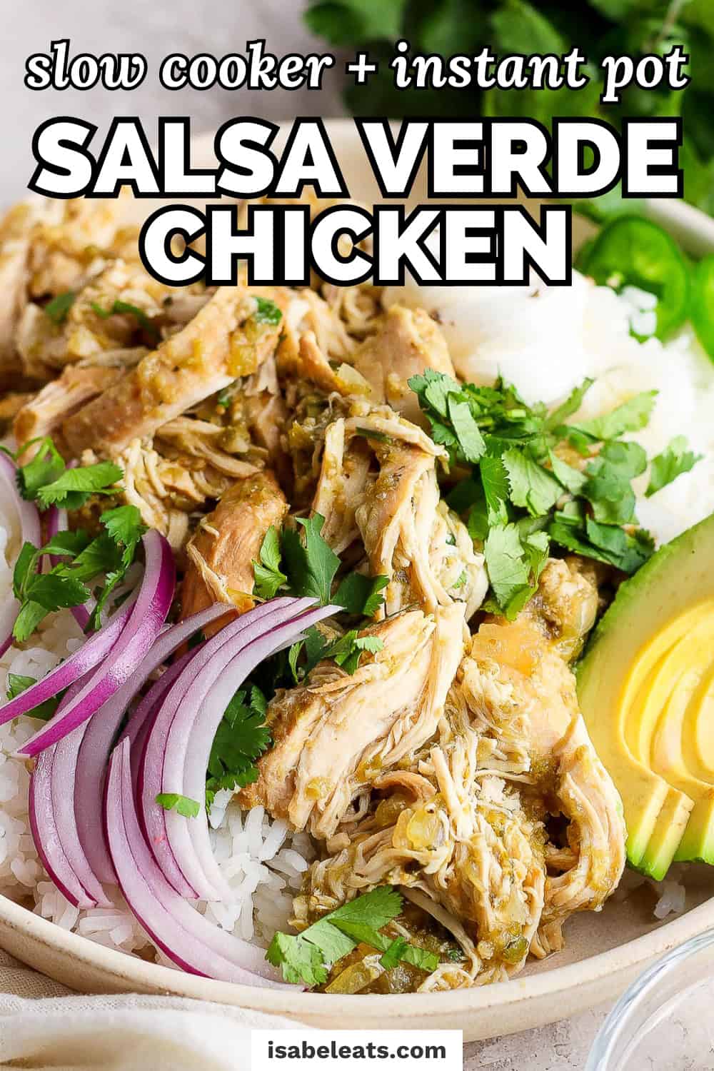 Salsa Verde Chicken - Isabel Eats