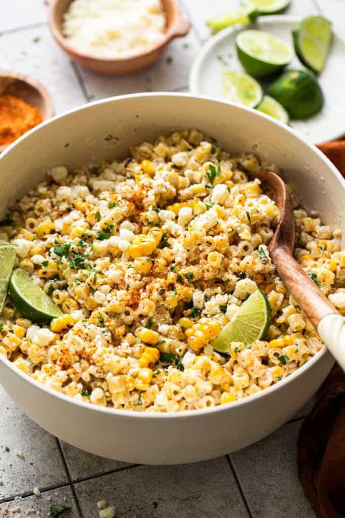 Mexican Street Corn Pasta Salad - Isabel Eats