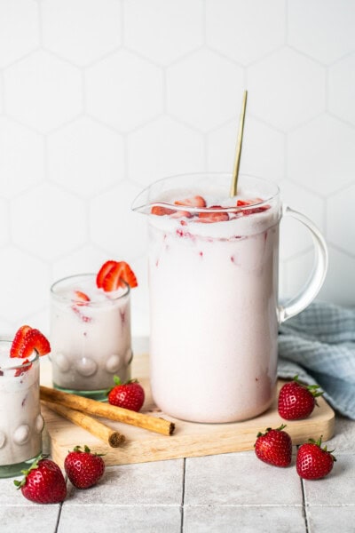 Strawberry Horchata - Isabel Eats