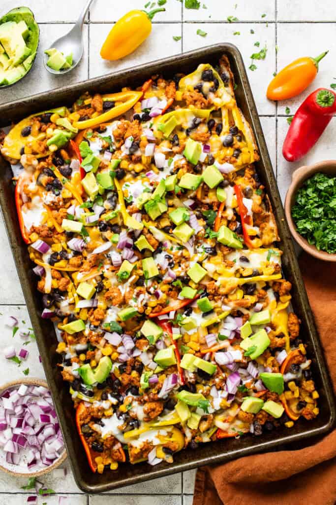Bell Pepper Nachos - Isabel Eats