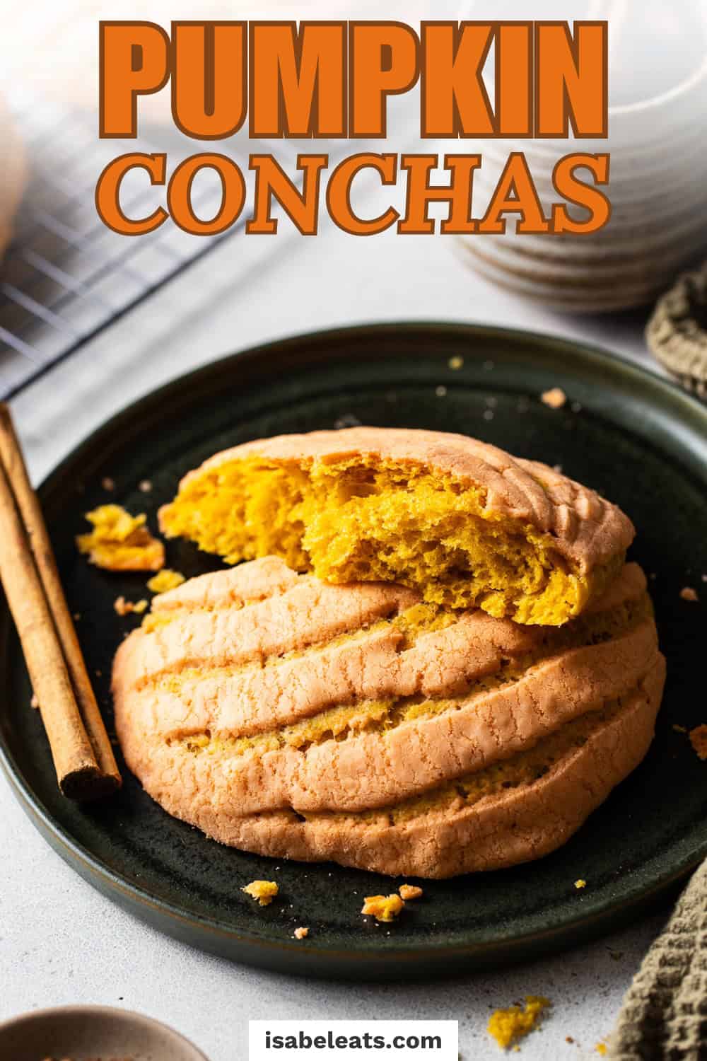 Pumpkin Conchas - Isabel Eats