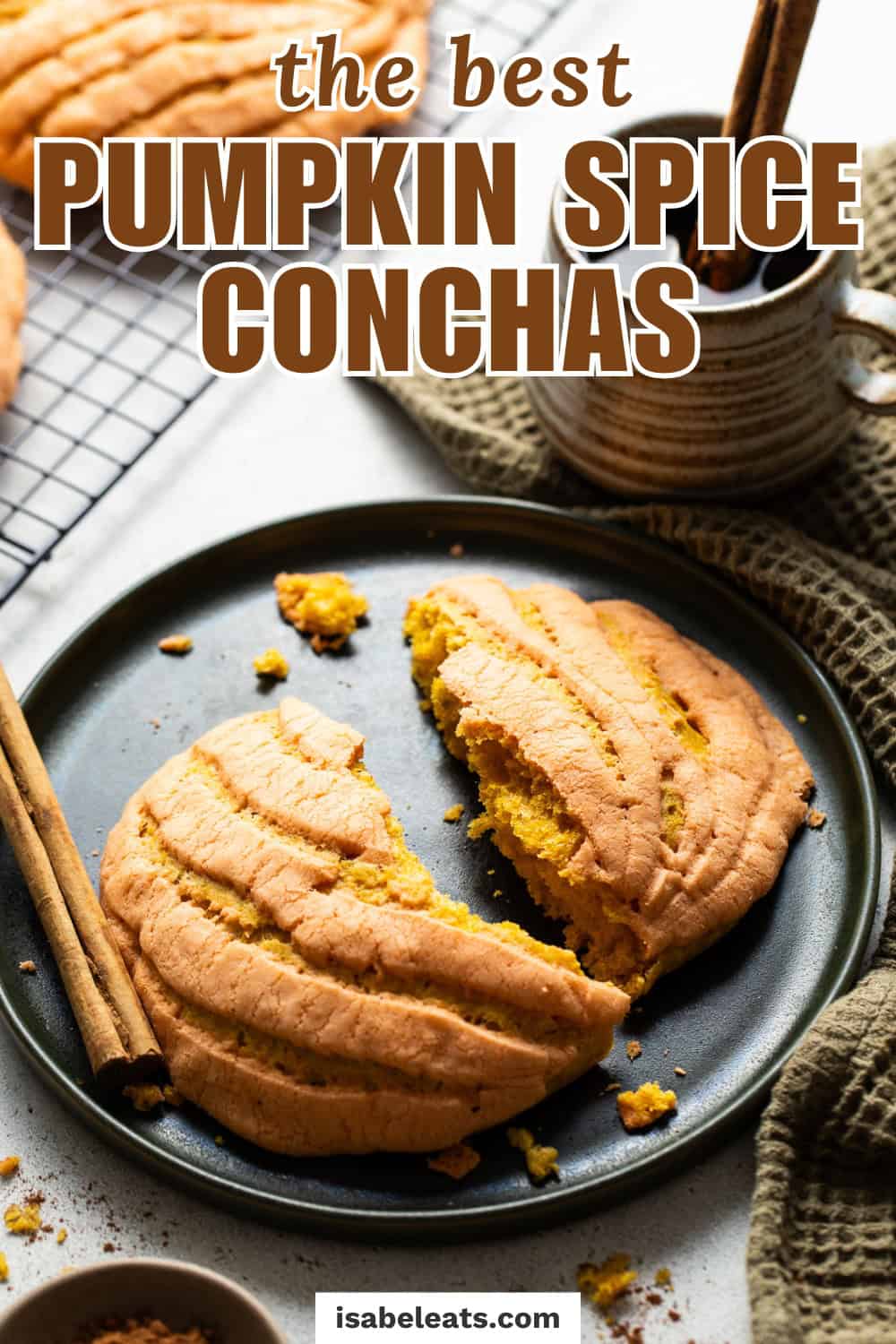 Pumpkin Conchas - Isabel Eats