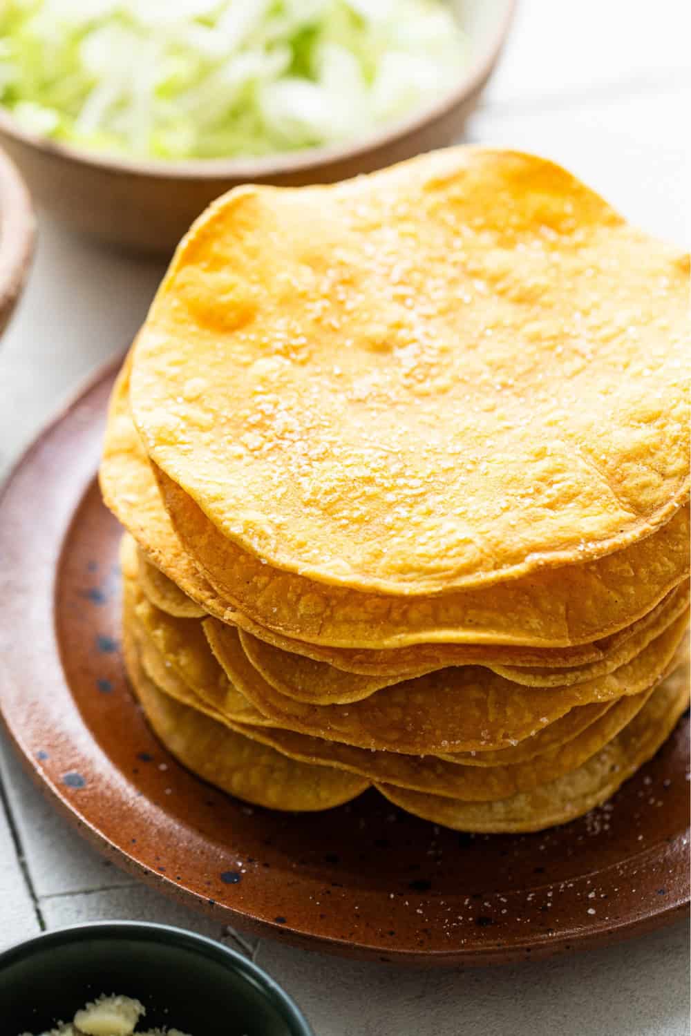 Homemade Tostada Shells (Baked and Air Fryer) - Isabel Eats