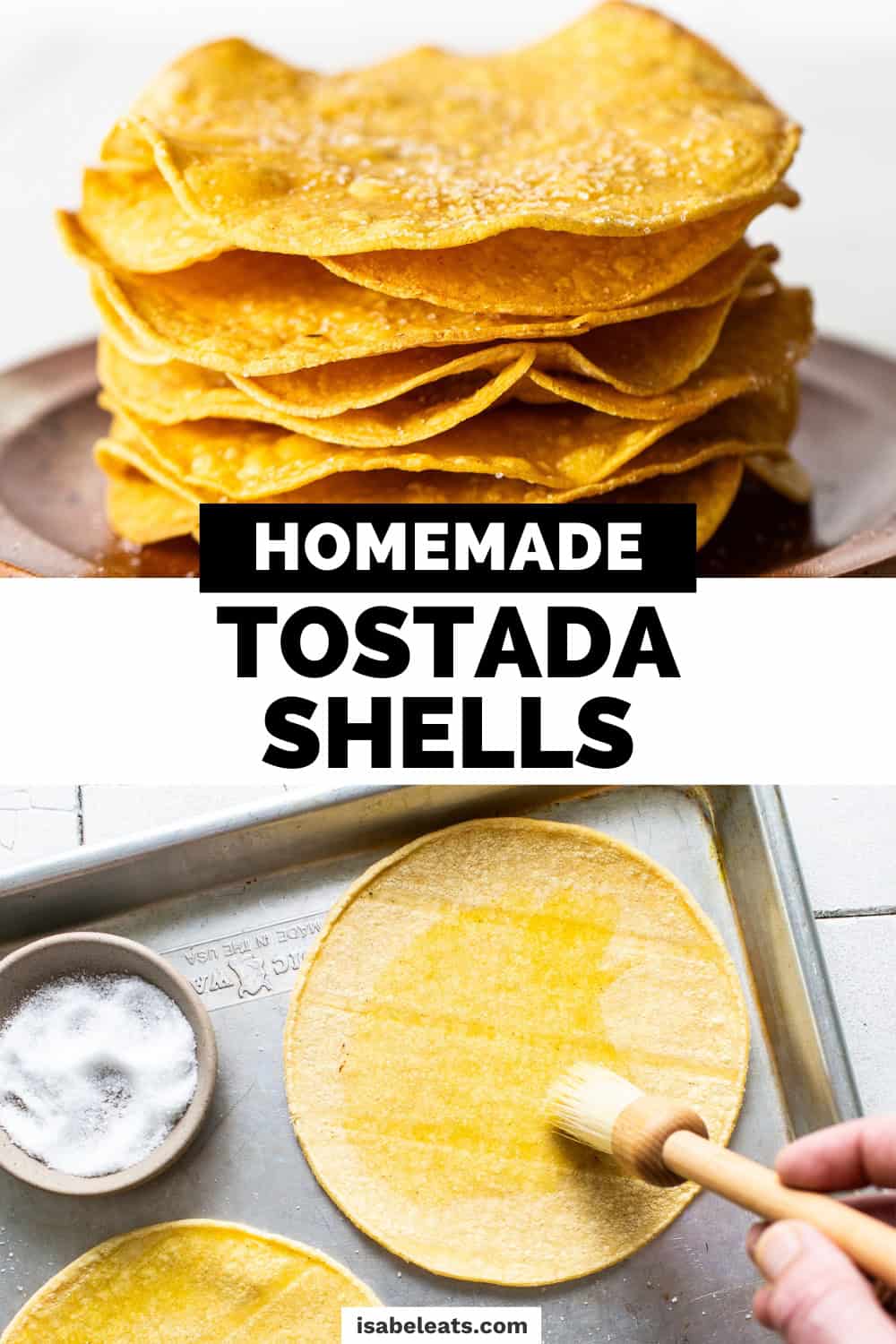 Homemade Tostada Shells (Baked and Air Fryer) - Isabel Eats
