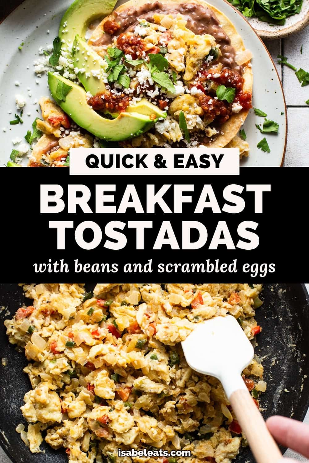 Easy Breakfast Tostadas Recipe - Isabel Eats