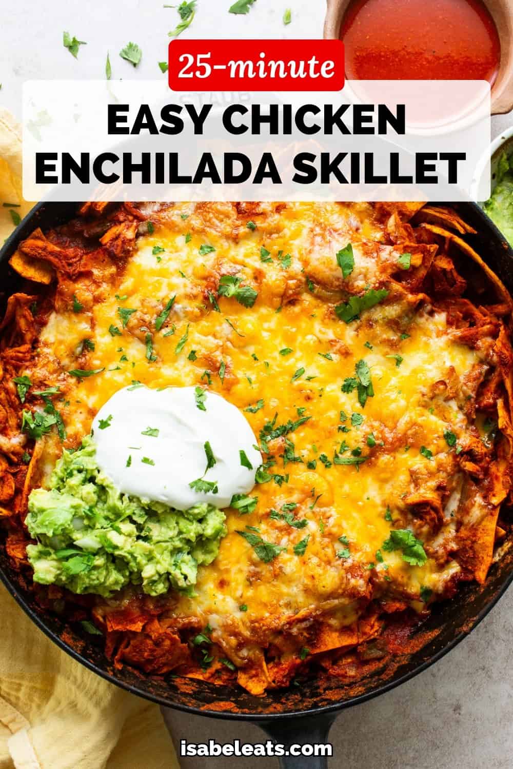 Easy Chicken Enchilada Skillet - Isabel Eats