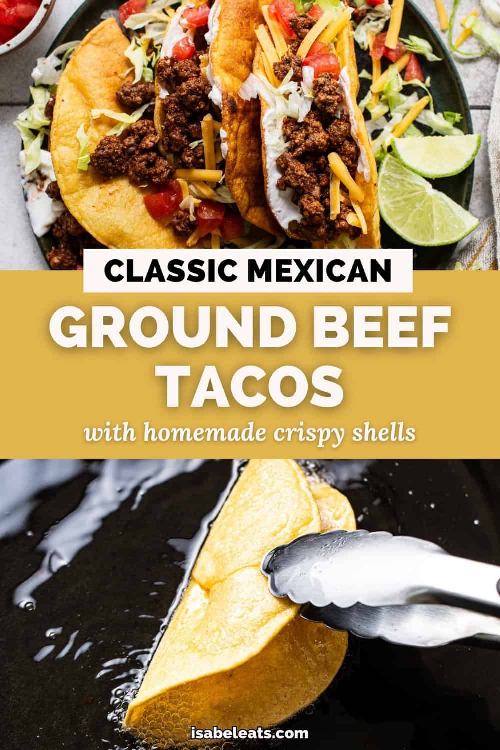 Ground Beef Tacos - Isabel Eats