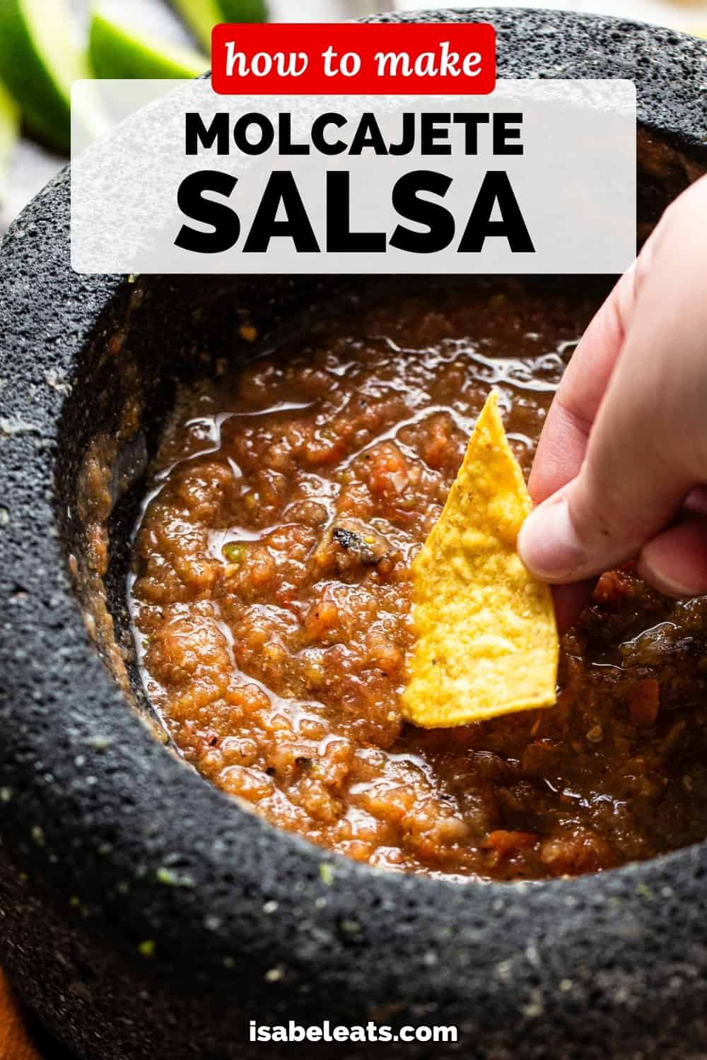 Molcajete Salsa - Isabel Eats